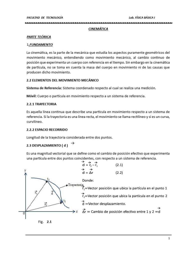 Cinemática | PDF