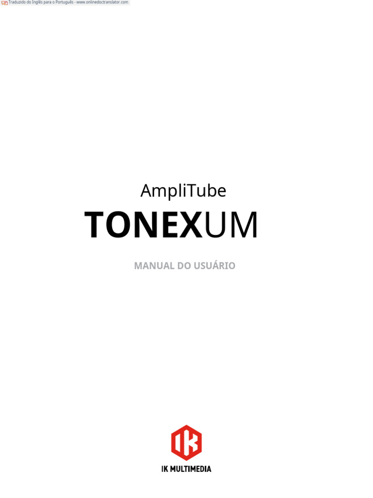 Tonex One User Manual - En.pt | PDF | Informática