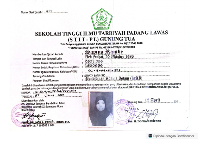 Sapina Rambe | PDF