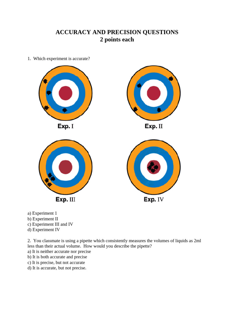 Accuracy and Precision | PDF