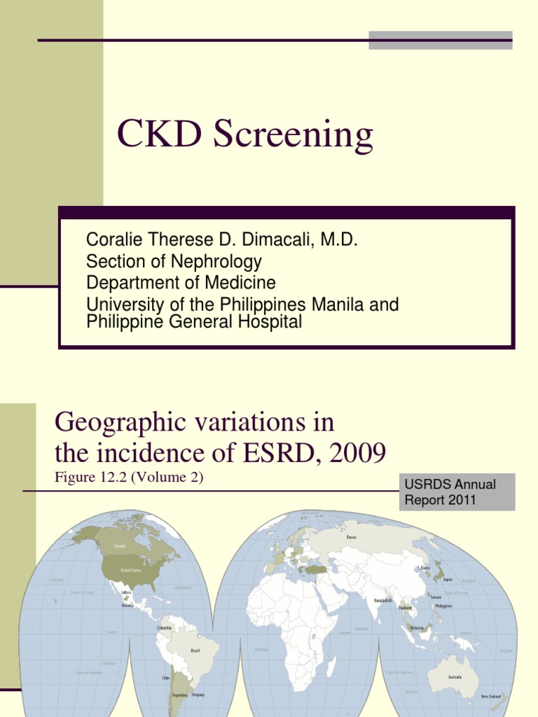 CKD Screening Strategies and Benefits | PDF | Chronic Kidney Disease ...