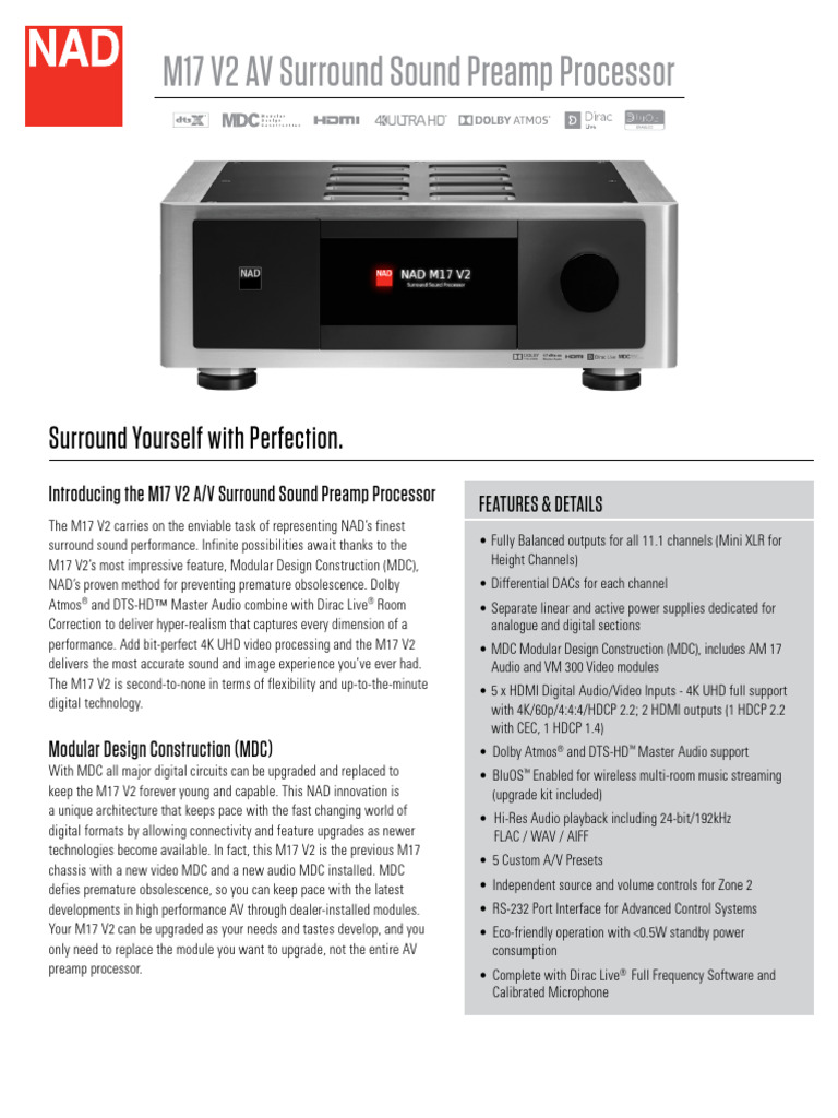 M17-V2i-image and Spec | PDF | Hdmi | Signal Processing