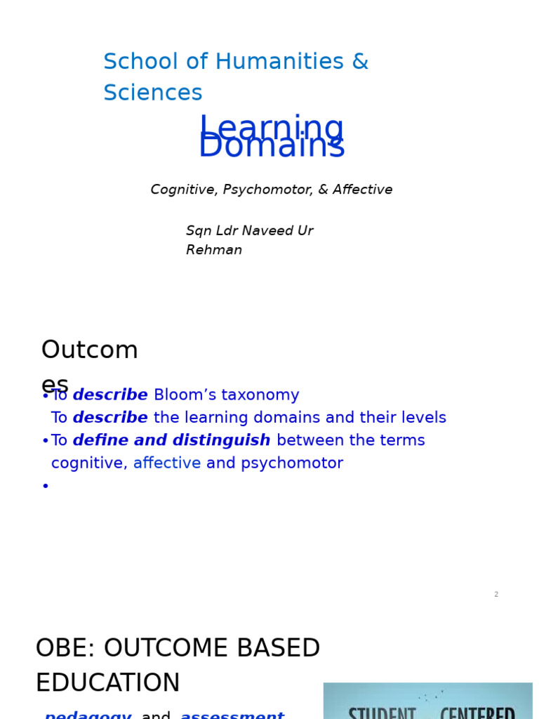 Learning Domains Blooms 27-09-2024 | PDF