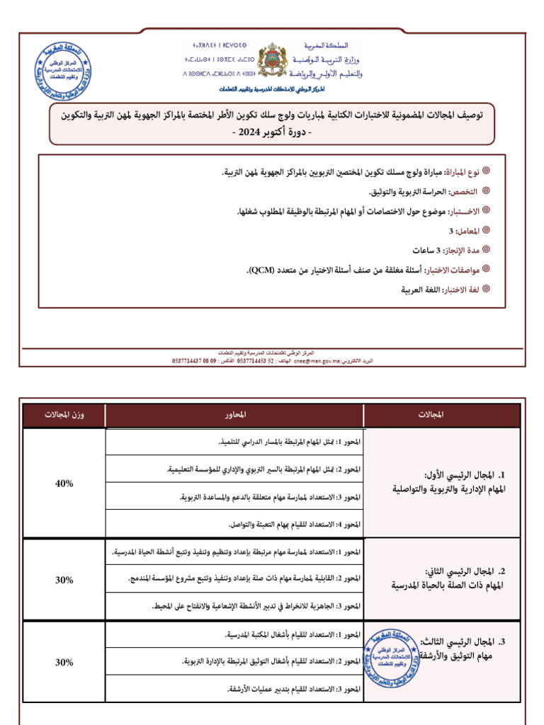 Descriptif C.S Pédag Fonctions 2024 | PDF