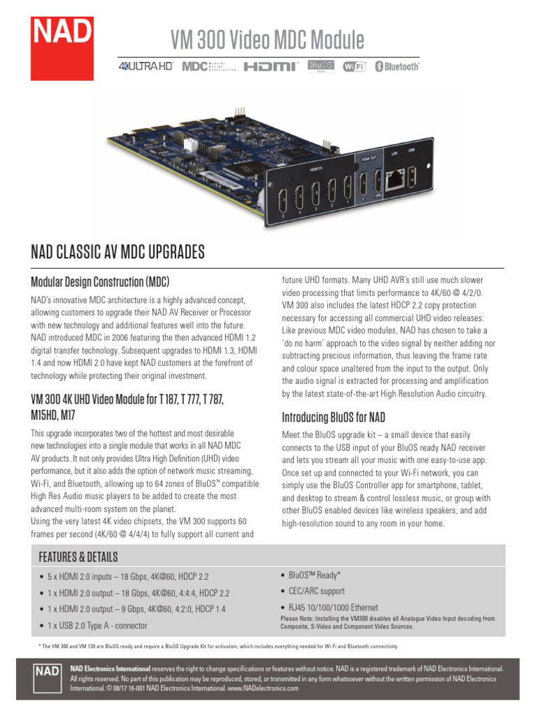 VM300 Datasheet | PDF
