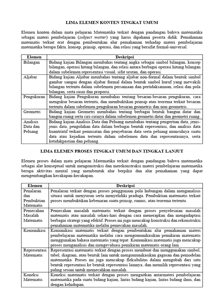 Annisa Novi Ramadhini CP Matematika Fase A-F | PDF