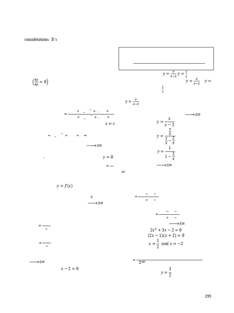 Chapt 12 - Curve Sketching | PDF | Asymptote | Mathematical Analysis