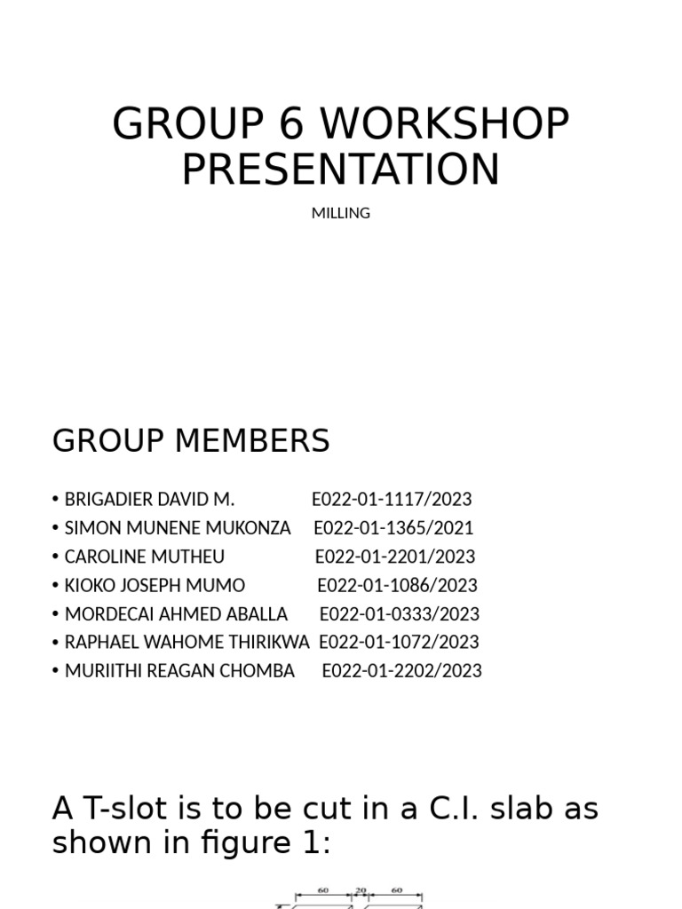 Group 6 Workshop Presentation | PDF
