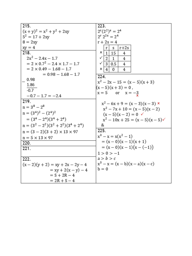 Terms & Equations - Solved Problems | PDF