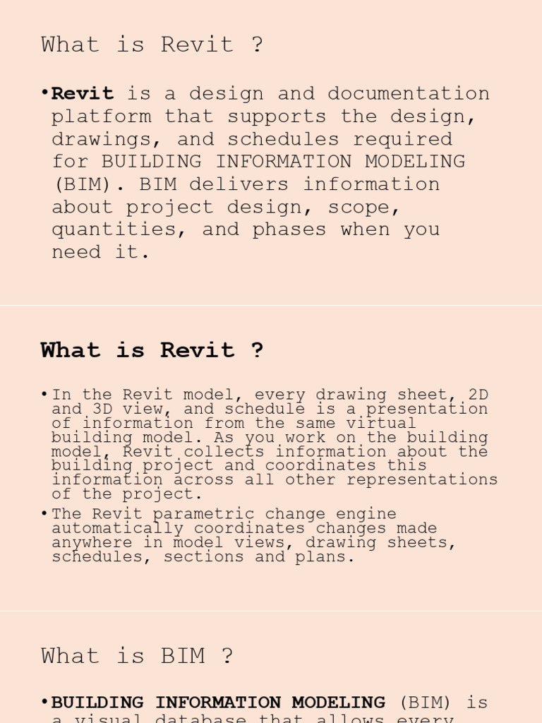 What Is Revit | PDF | Autodesk Revit | Building Information Modeling