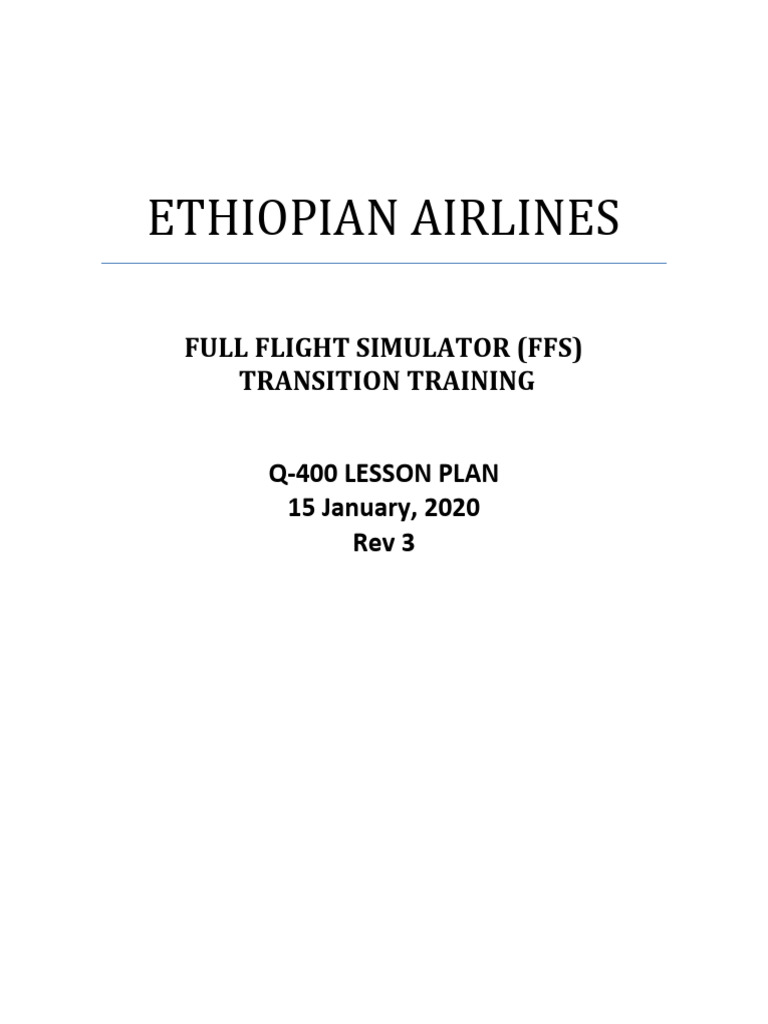 Q400 Transition FFS | PDF