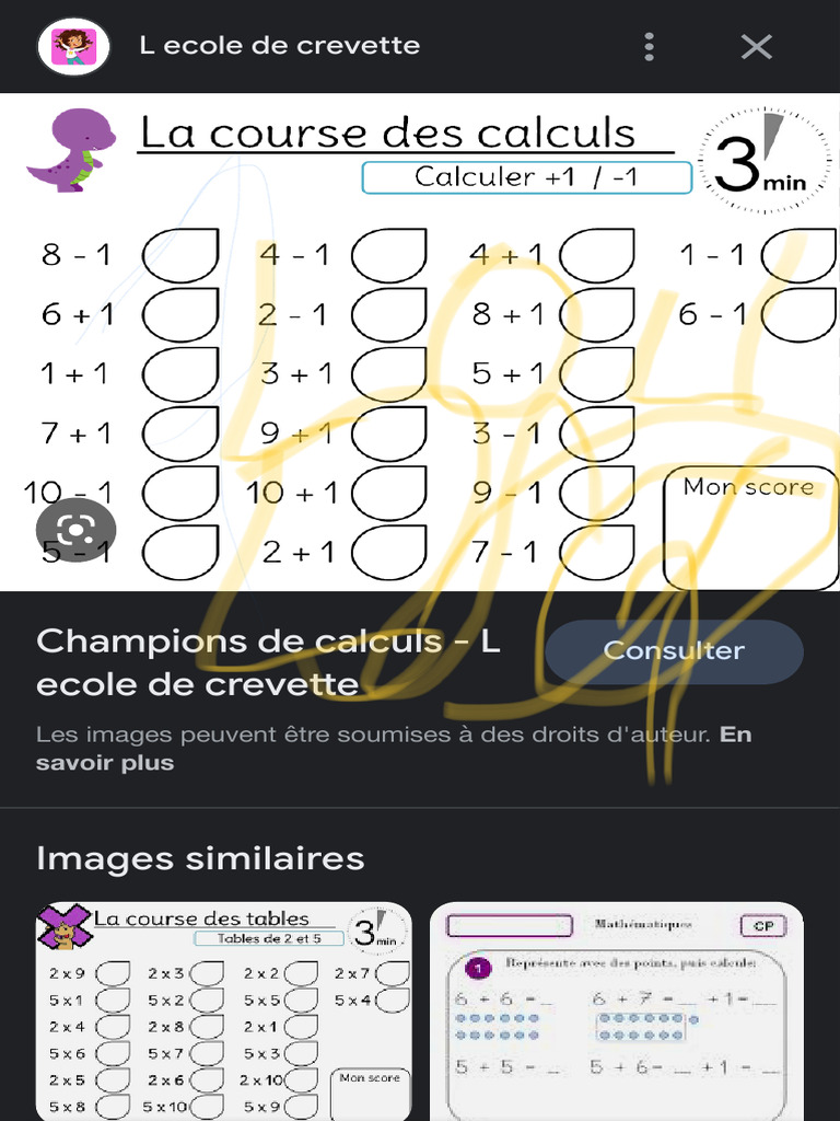 Calcul Mental Ce1 - Recherche Google | PDF