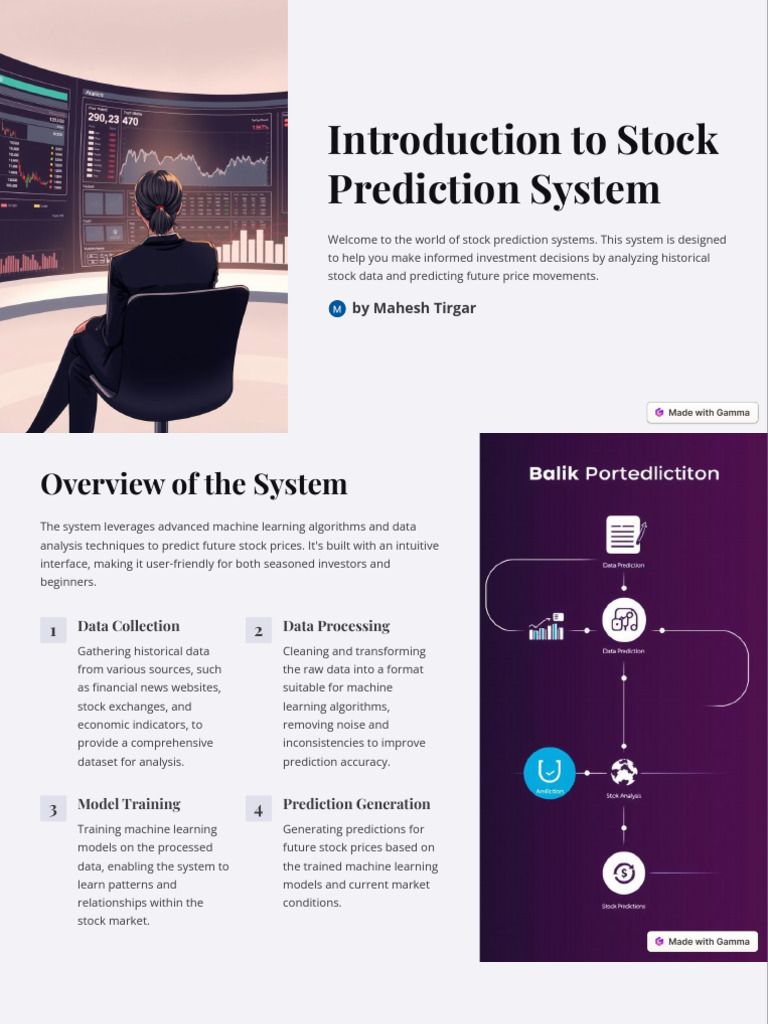 Introduction To Stock Prediction System | PDF