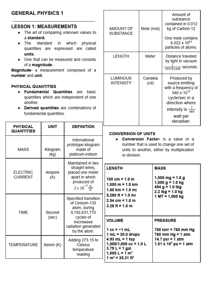General Physics 1 | PDF