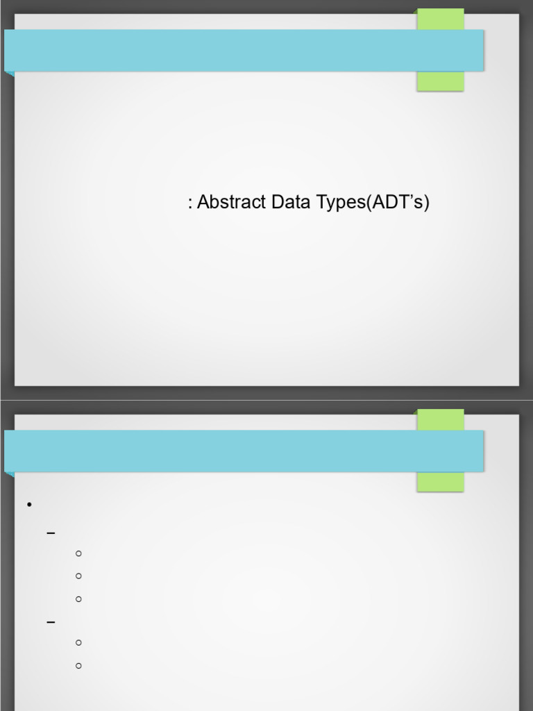 Lecture 04a - Abstract Data Types | PDF