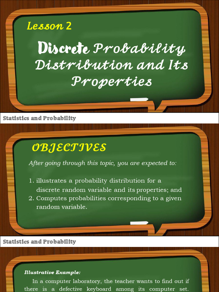 LESSON 1a - Q3 Discrete Probability Distribution | PDF