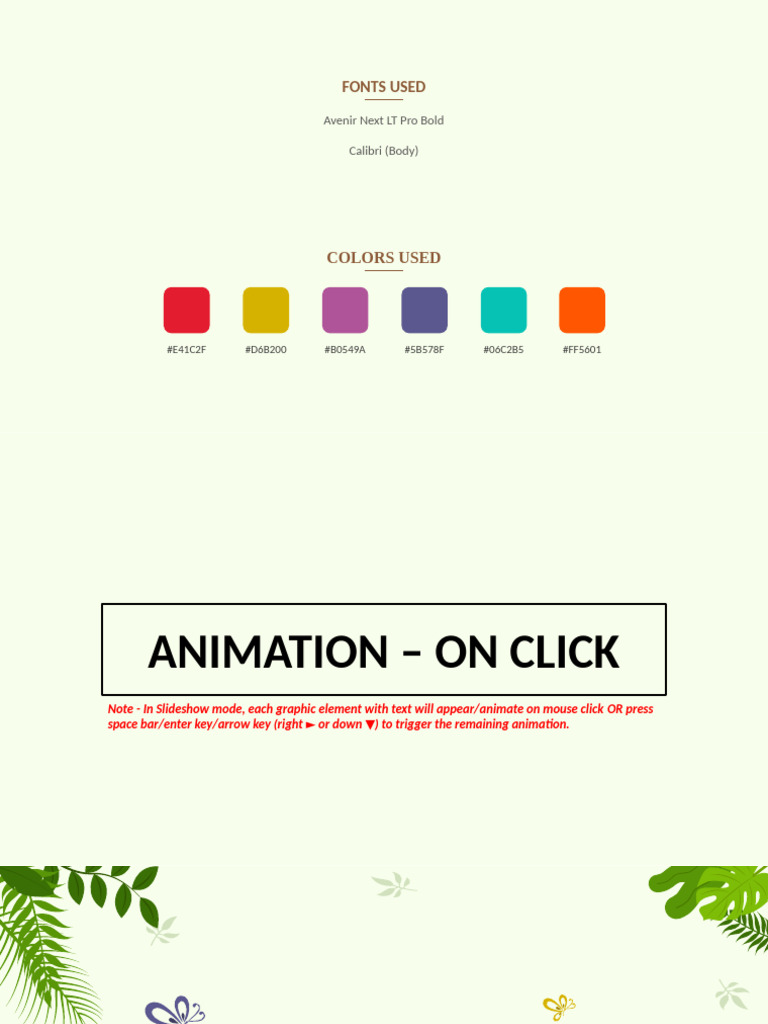 Nature Background Theme Animated 16x9 | PDF