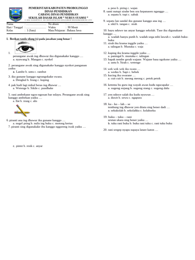 Kelas 1 Pdf