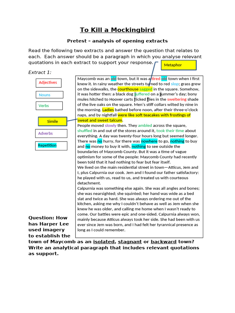 To Kill A Mockingbird | PDF