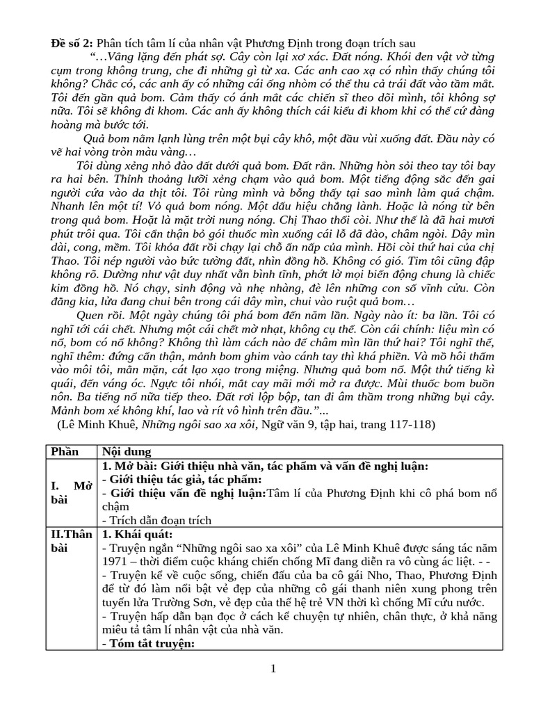 LĐ NH NG Ngôi Sao Xa Xôi Đ2,3 | PDF