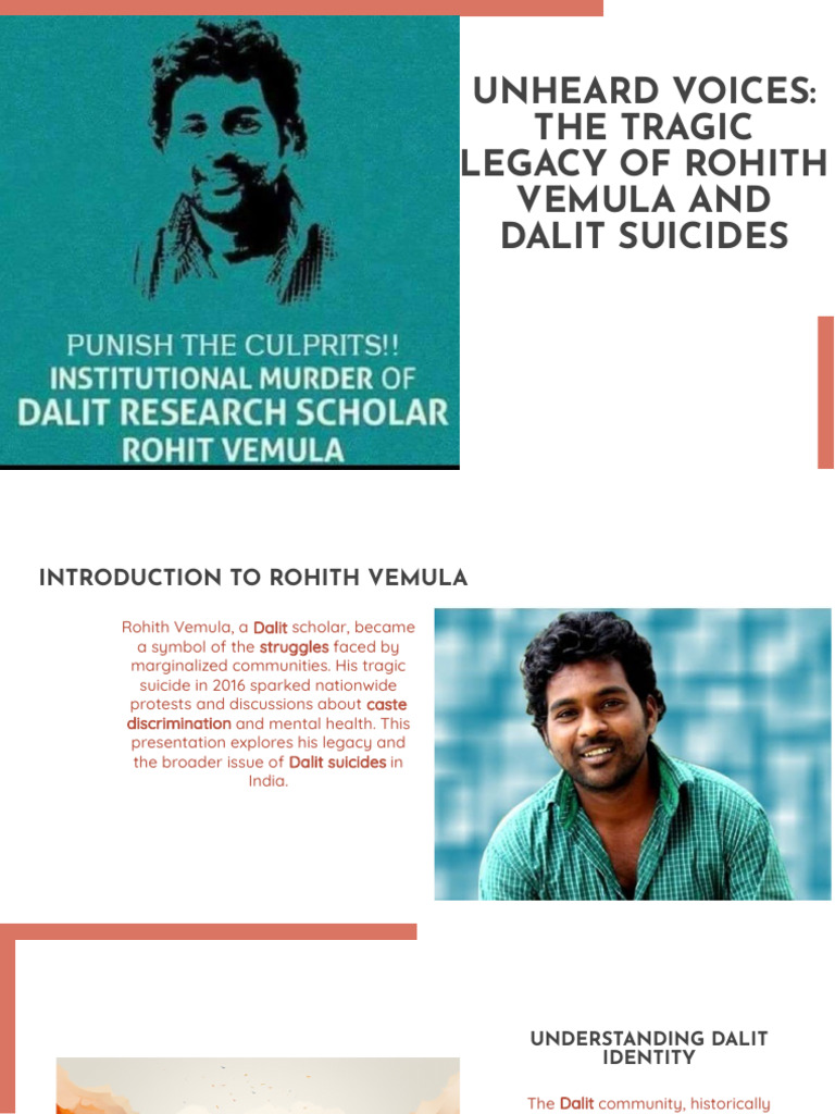 Slidesgo Unheard Voices The Tragic Legacy of Rohith Vemula and Dalit Suicides 20240915124356urKO ...
