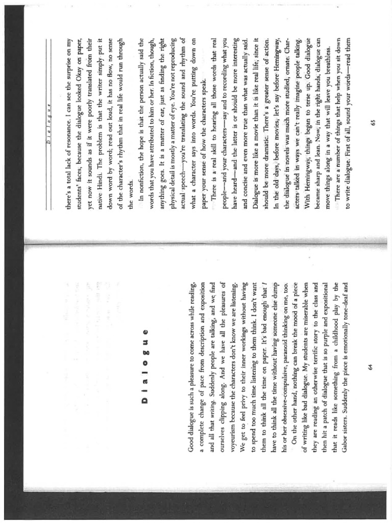 Creative Writing - Dialogue Packet | PDF