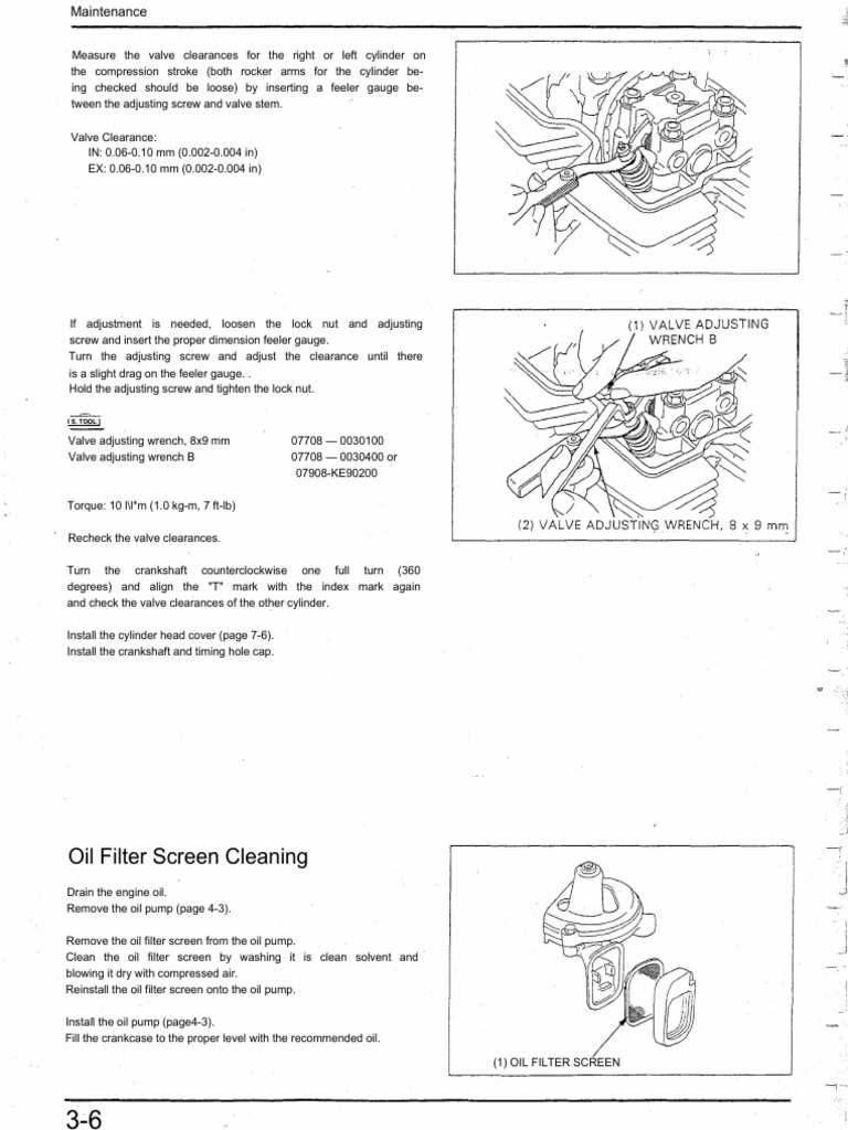 Oil Filter Screen Cleaning: I S. Tool) | PDF