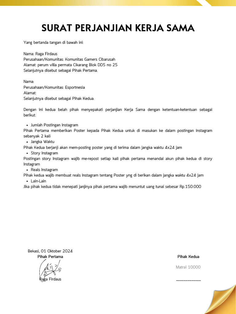 MoU Media Partner | PDF