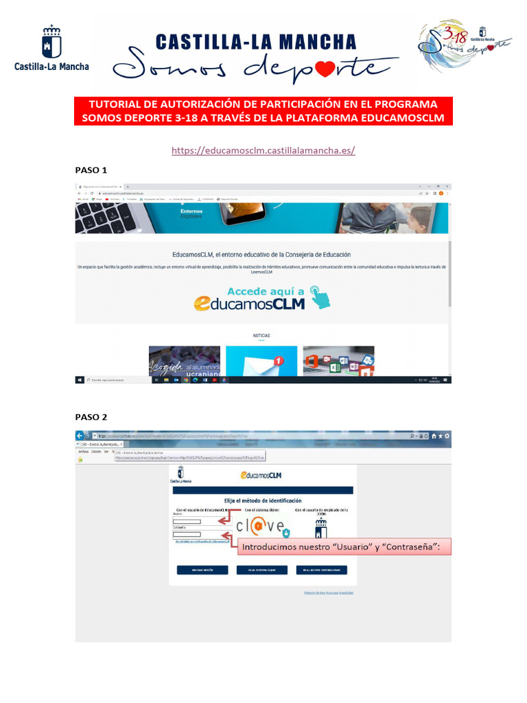 Tutorial Autorización Somos Deporte | PDF