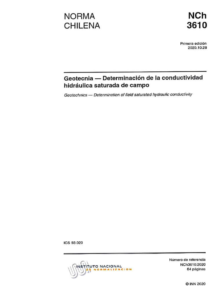 Norma Chilena 3610-2020 | PDF