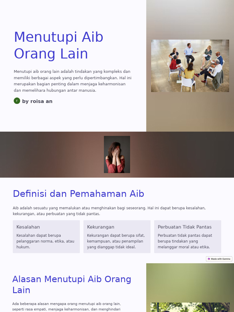 Menutupi Aib Orang Lain | PDF