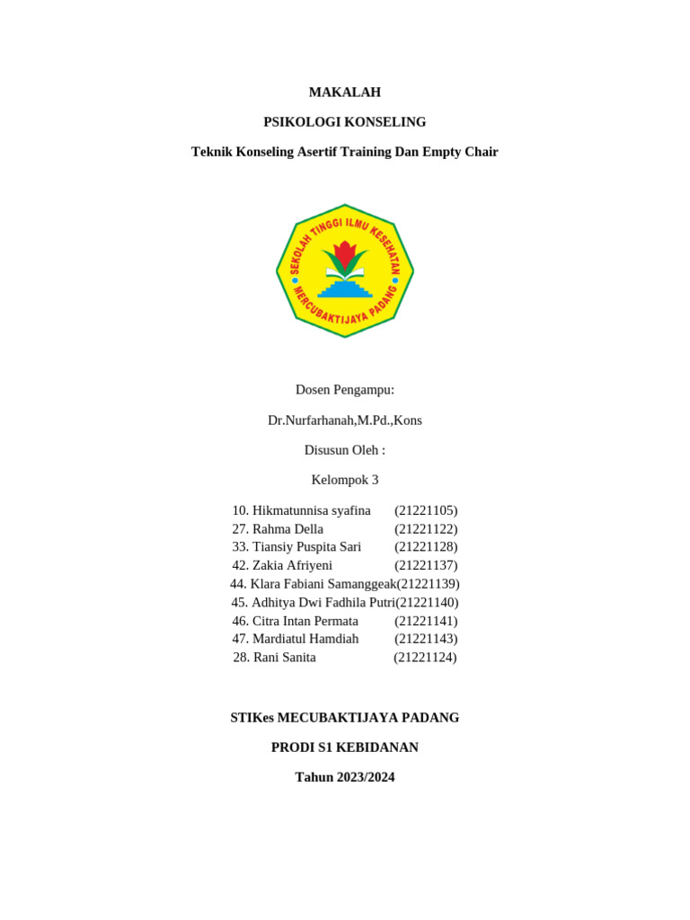 Kelompok 3 Konseling Buk Eva | PDF