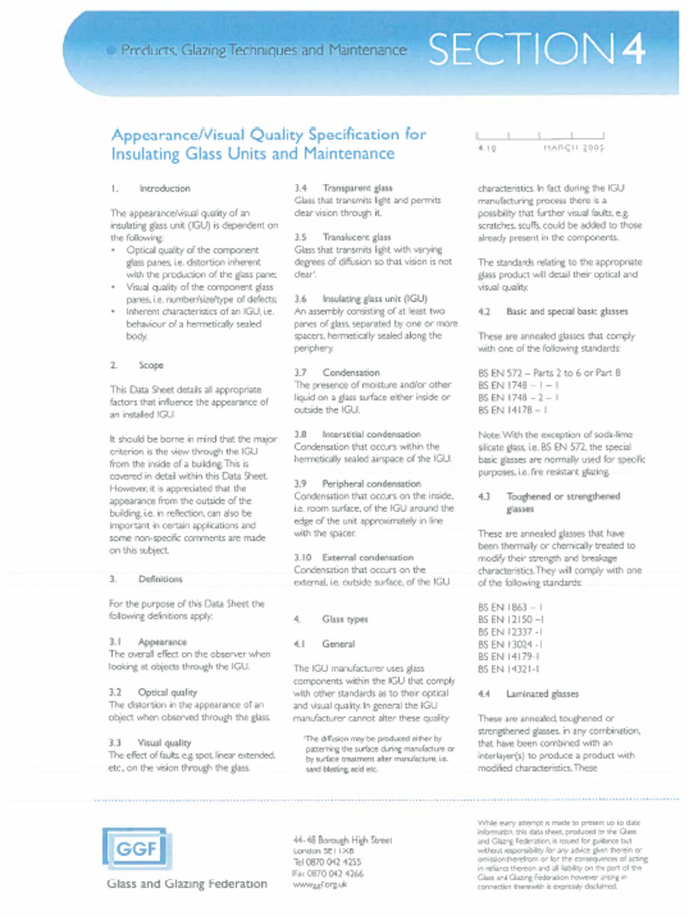 GGF Quality Standard | PDF