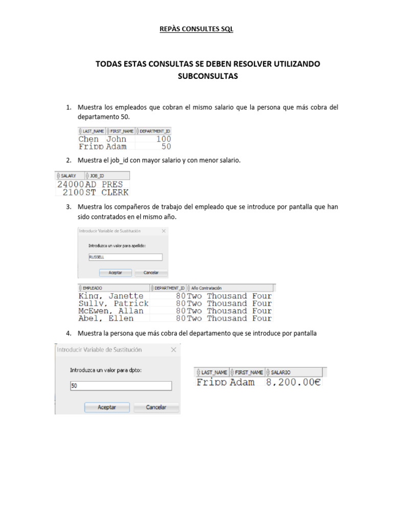 Repaso Previo Examen Alumnado | PDF | SQL | Bases de datos