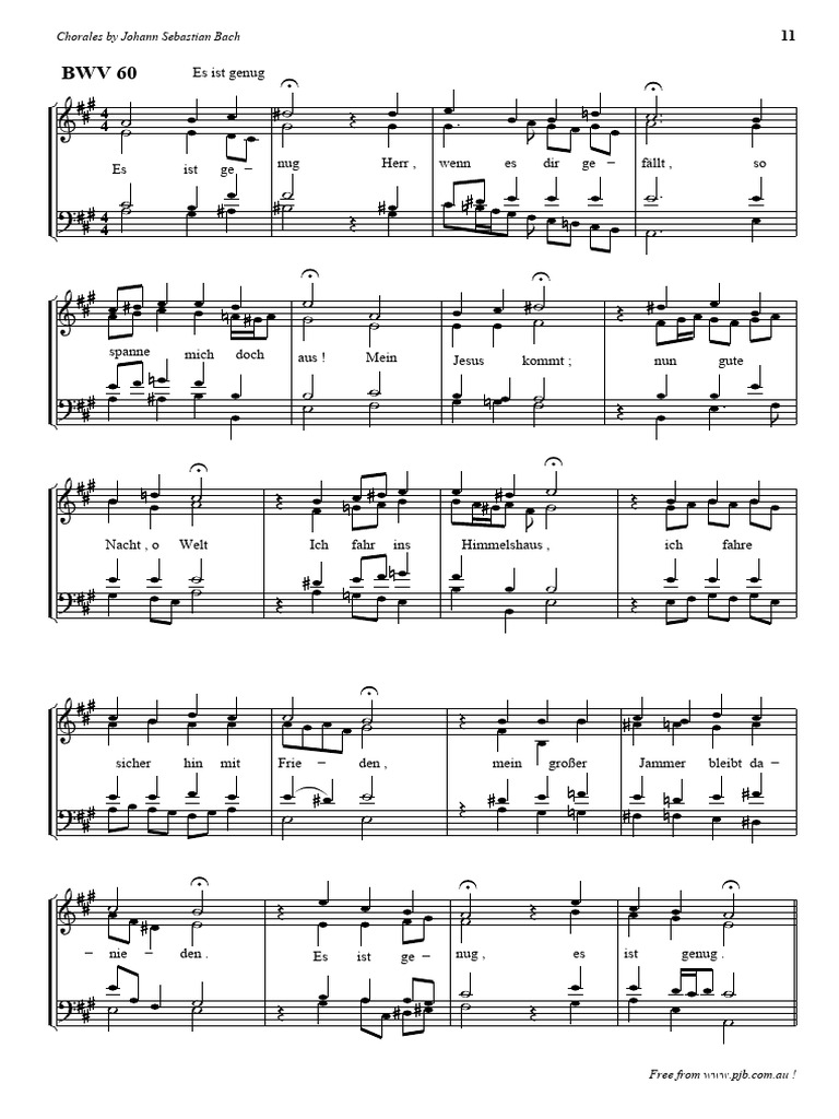 Bach Chorals - PDFP | PDF