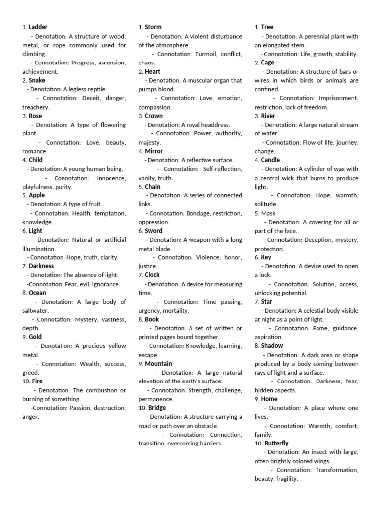 Connotation 1 | PDF