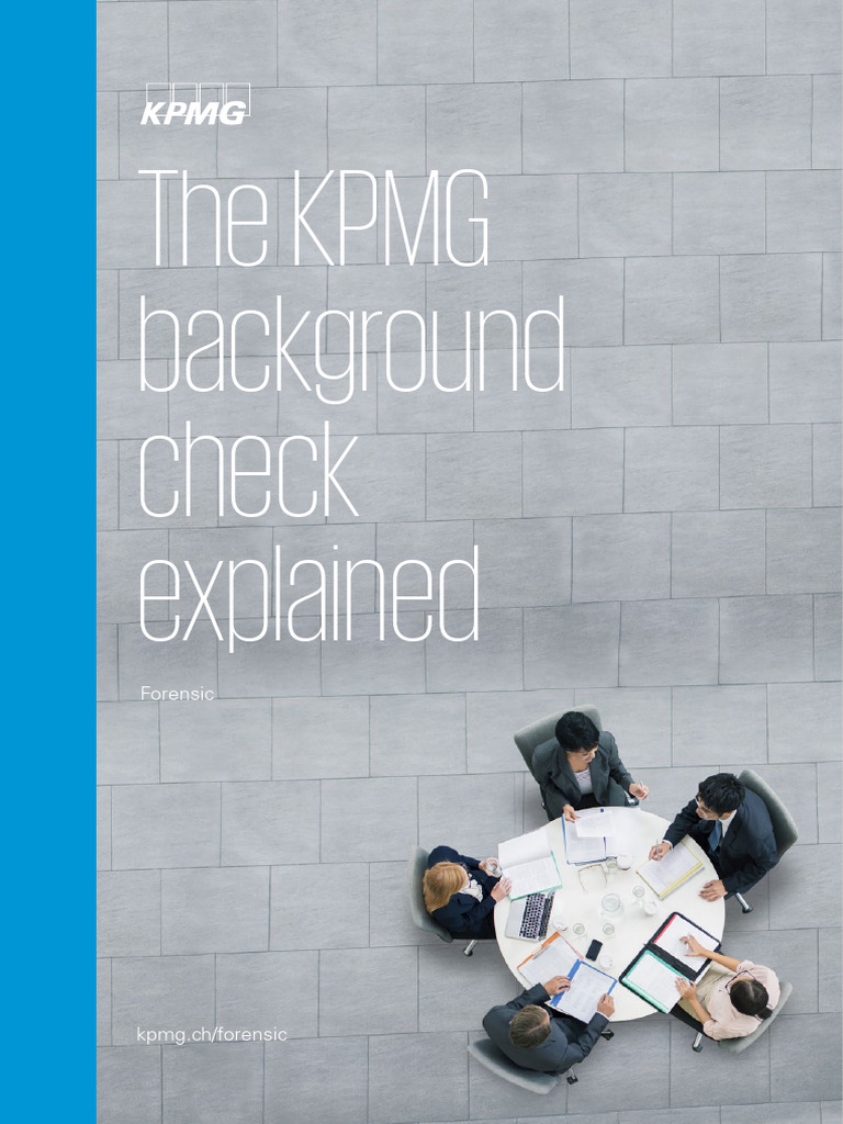 CH KPMG Background Check Factsheet en | PDF