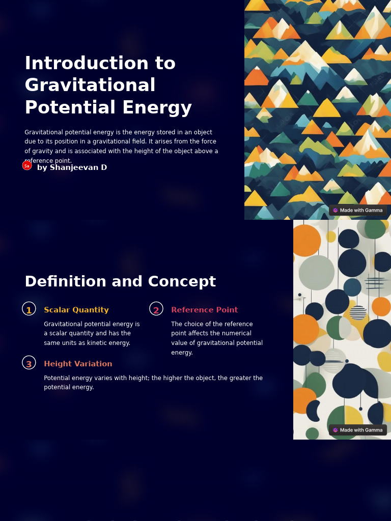Introduction To Gravitational Potential Energy | PDF