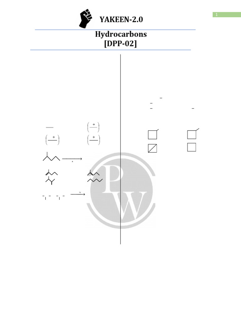 Hydrocarbon - DPP 02 | PDF