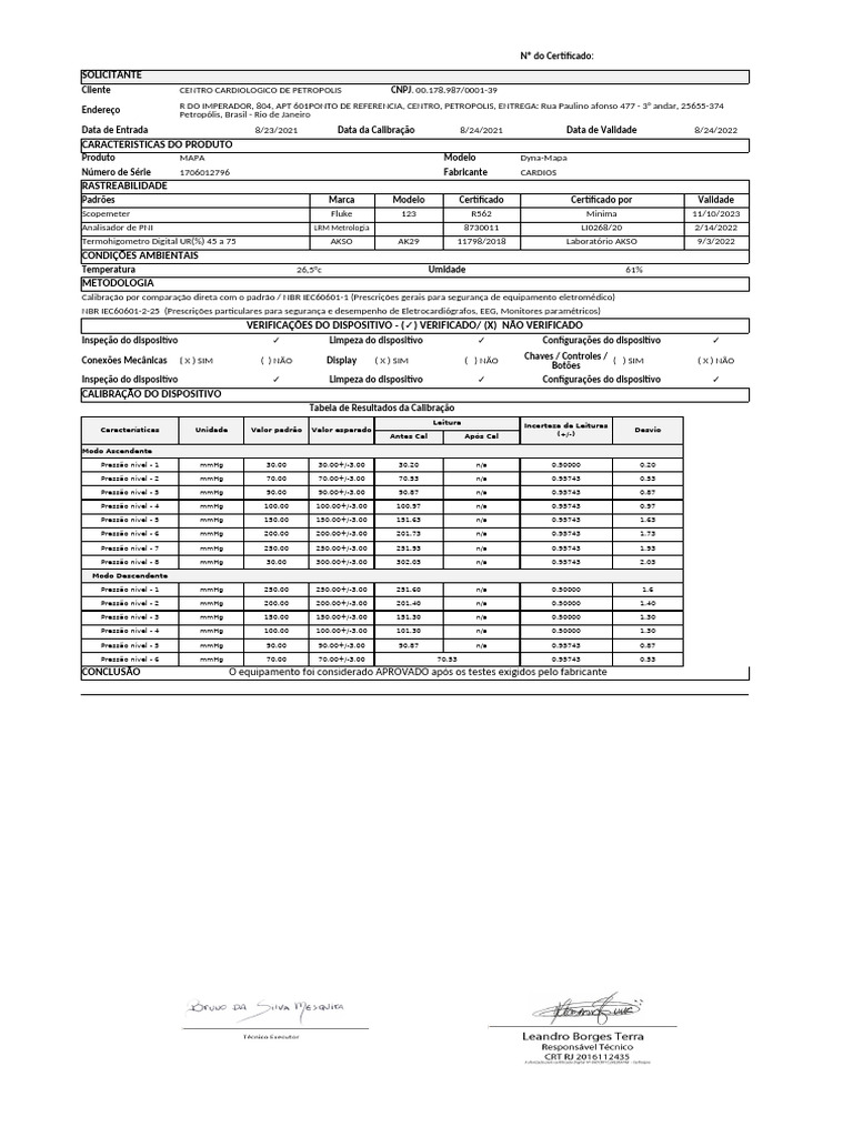 Novo Modelo Certificado MAPA 2020 | PDF