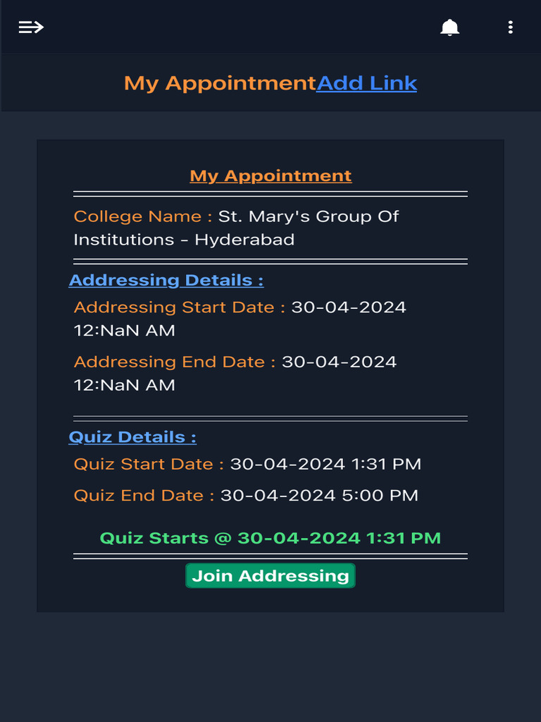 My Appointment List - QSpiders Online 2 | PDF