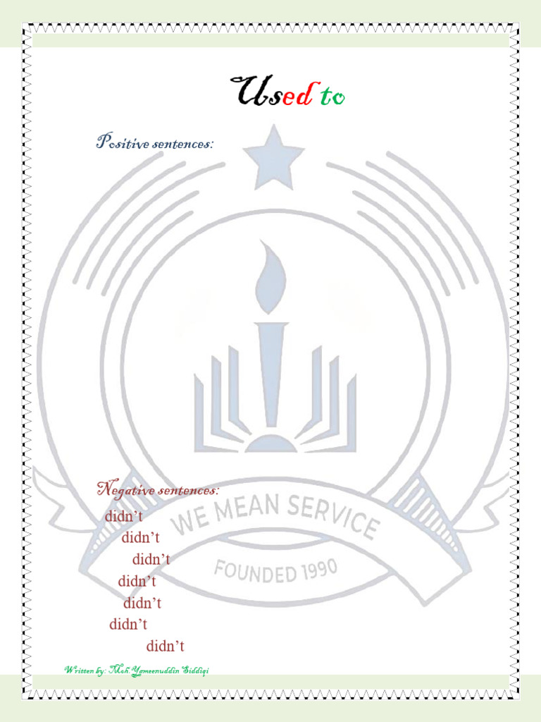 Used To Project | PDF