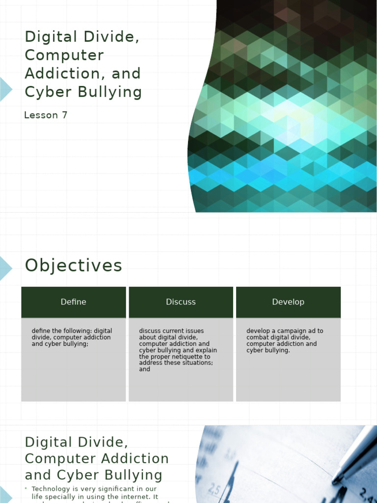 Addressing Digital Divide and Cyber Issues | PDF | Bullying | Social Science