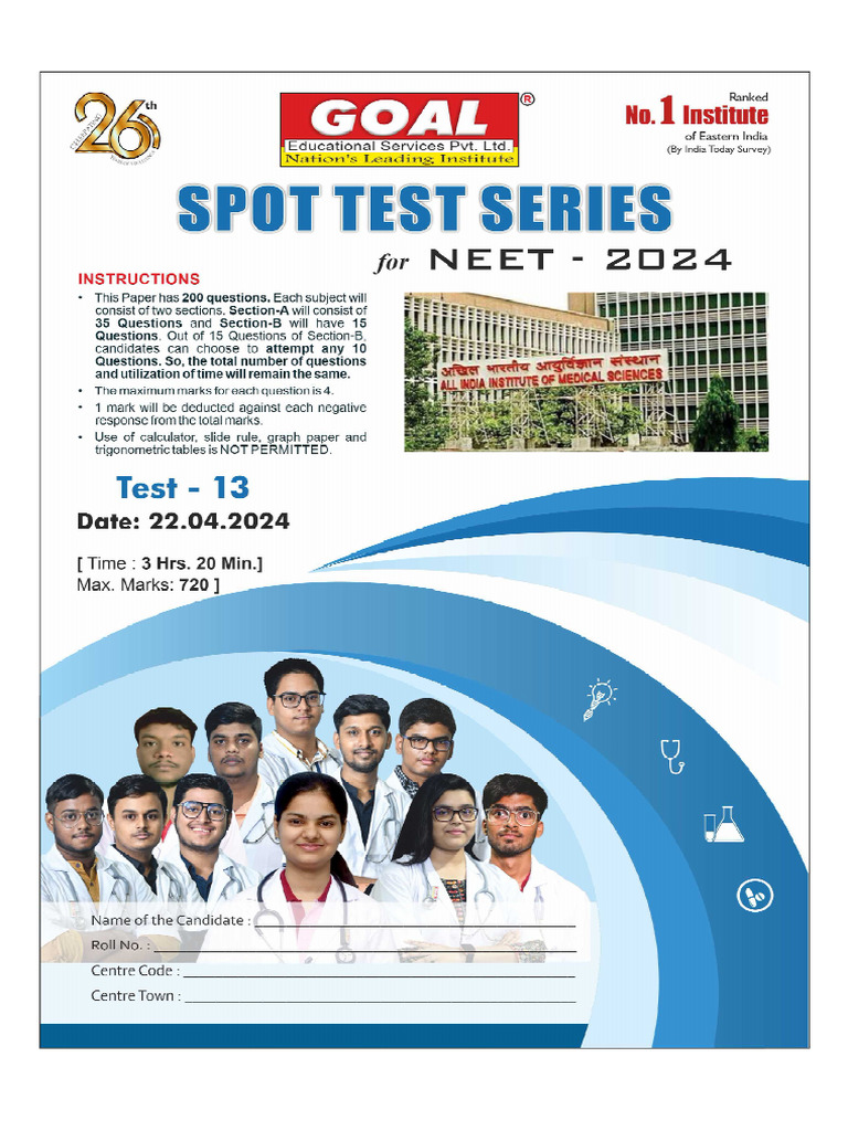Spot Test 13 (22.4.2024) | PDF