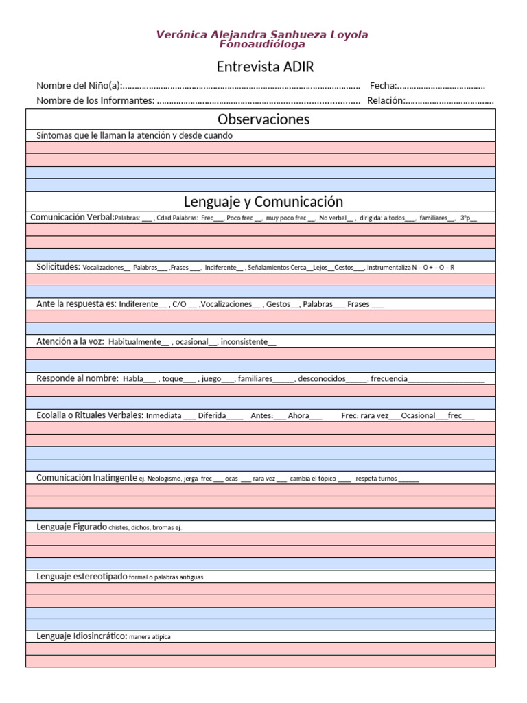 Entrevista ADIR | PDF