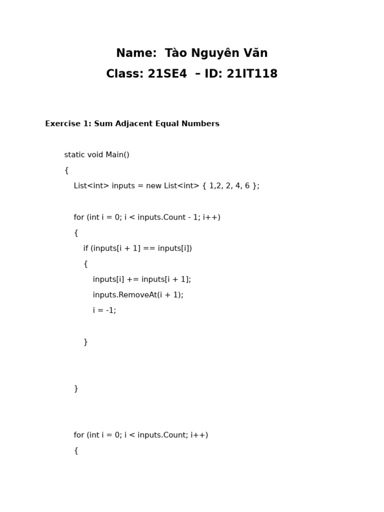 Tuan 6 - Lap Trinh CS | PDF | Computer Programming