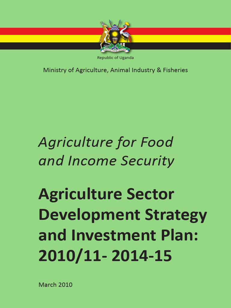 Agriculture Sector Development Strategy | PDF
