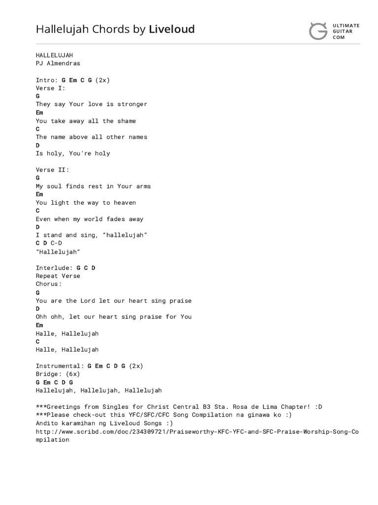 Hallelujah | PDF