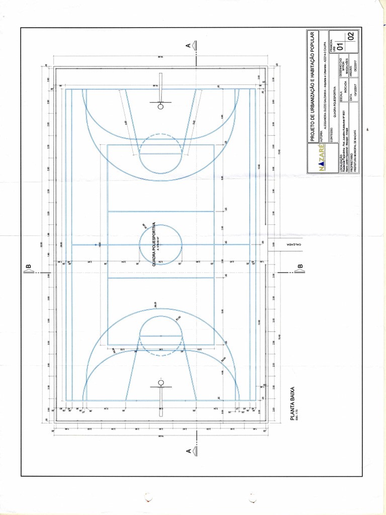 Quadra Poliesportiva 01-02 | PDF