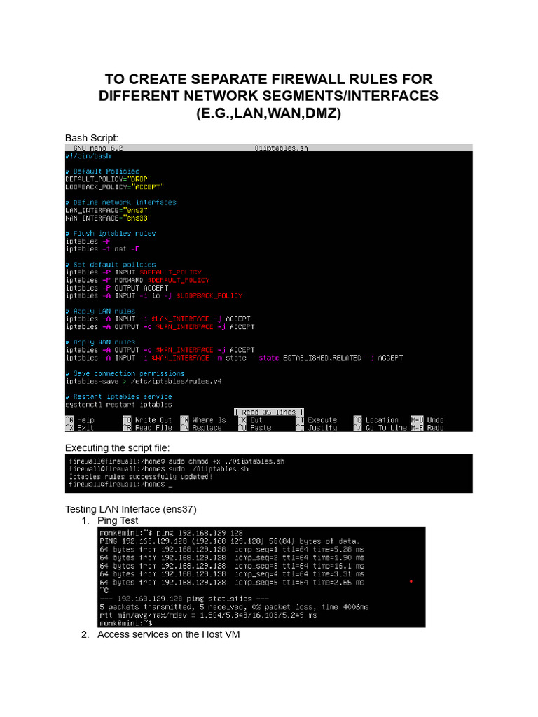 To Create Separate Firewall Rules For Different Network Segments/Interfaces (E.G.,LAN, WAN, DMZ ...